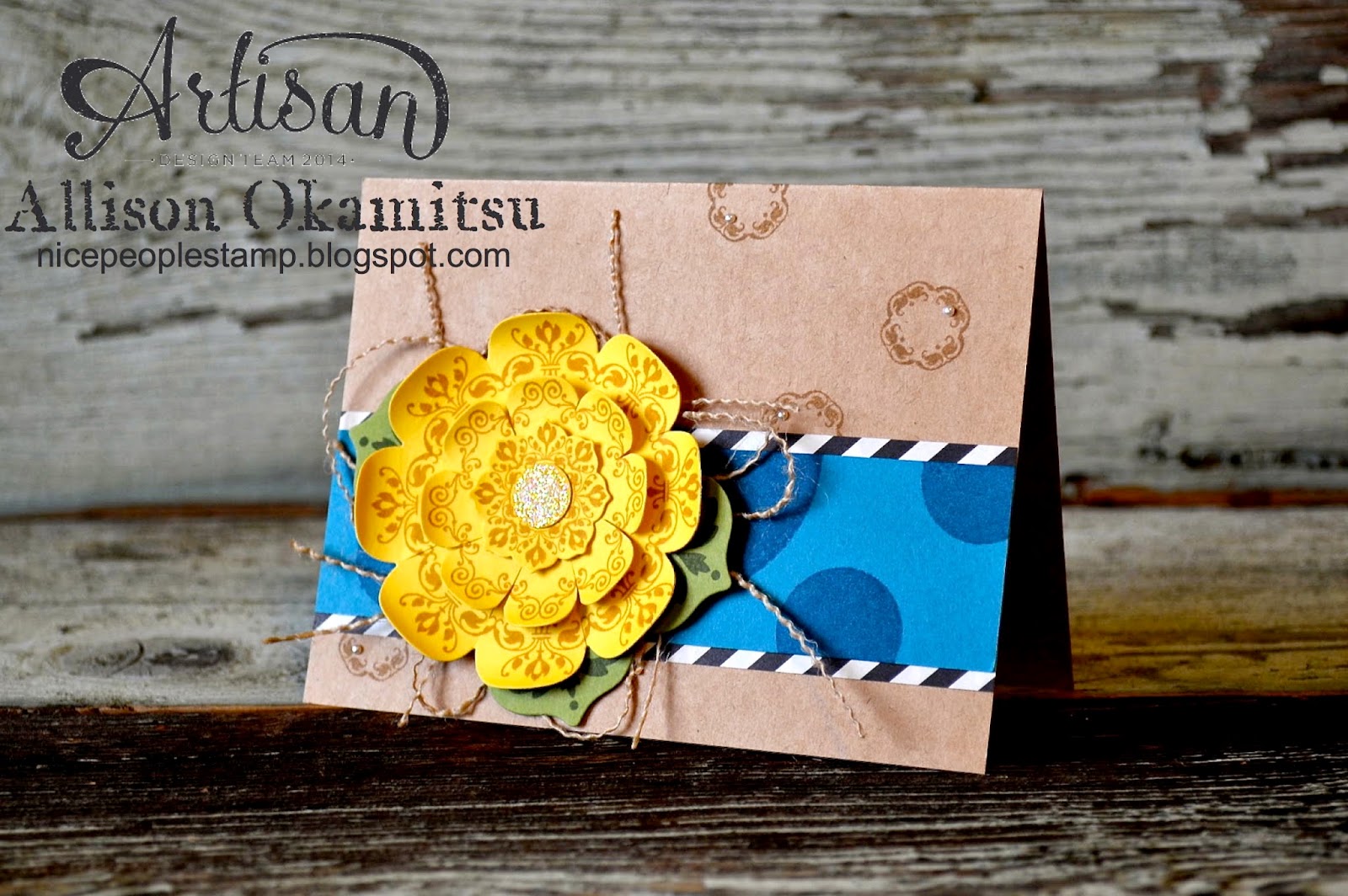 Daydream Medallions & Floral Framelits Card - Nice People STAMP!