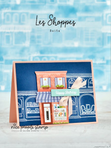 TWO Tiny Town Cards | Stampin' Up! Les Shoppes Suite / Let's Go ...