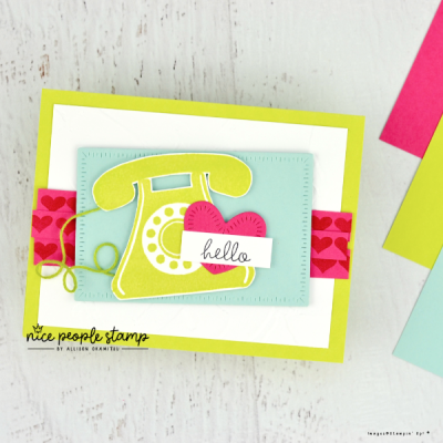 Old Fashioned Telephone Card | Stampin' Up! Let's Chat Stamp