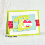 Old Fashioned Telephone Card | Stampin' Up! Let's Chat Stamp
